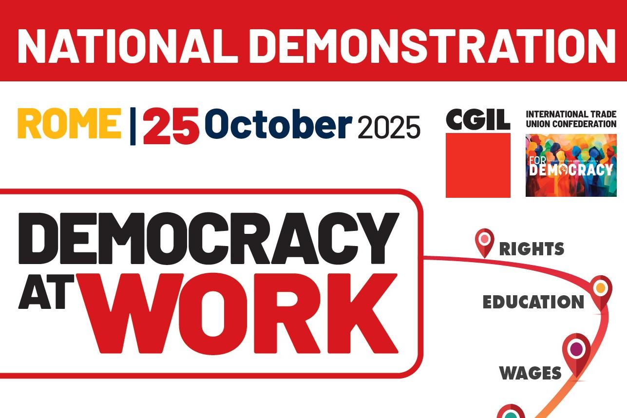 Democracy at work: Cgil, 25 october National demonstration